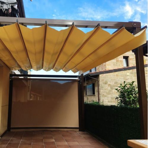 Pérgola adosada a pared | Pérgola de pared | Pérgola a media
