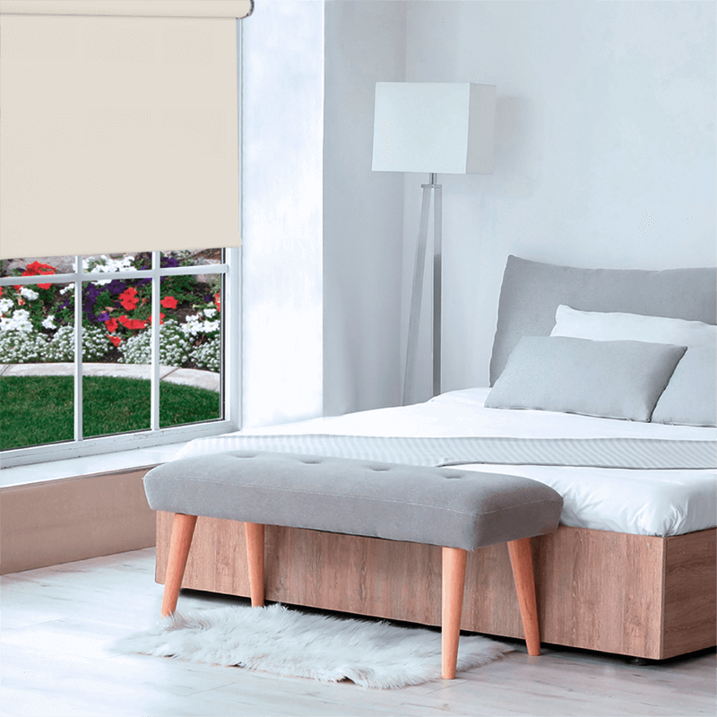 Estor screen blanco lino autoenrollable CONFORT | Estores enrollables ...